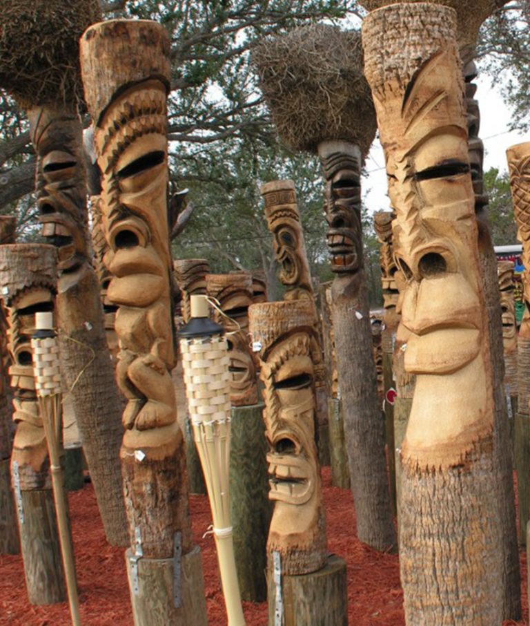 Wood Sculptures by Charlie Knight in Gulf Breeze Florida